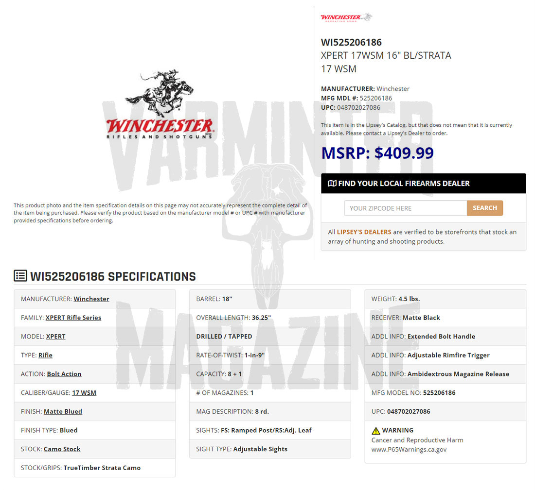 New Winchester XPert 17WSM Rimfire Rifle for 2024 | Varminter Magazine