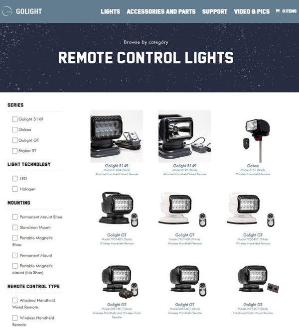 GoLight Remote Vehicle Spotlights for Hunting Rigs – LED IR Version ...
